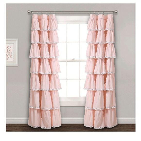 Lush | Accents | 25 Nwt Lush Decor Lace Ruffle Window One Curtain Panel ...